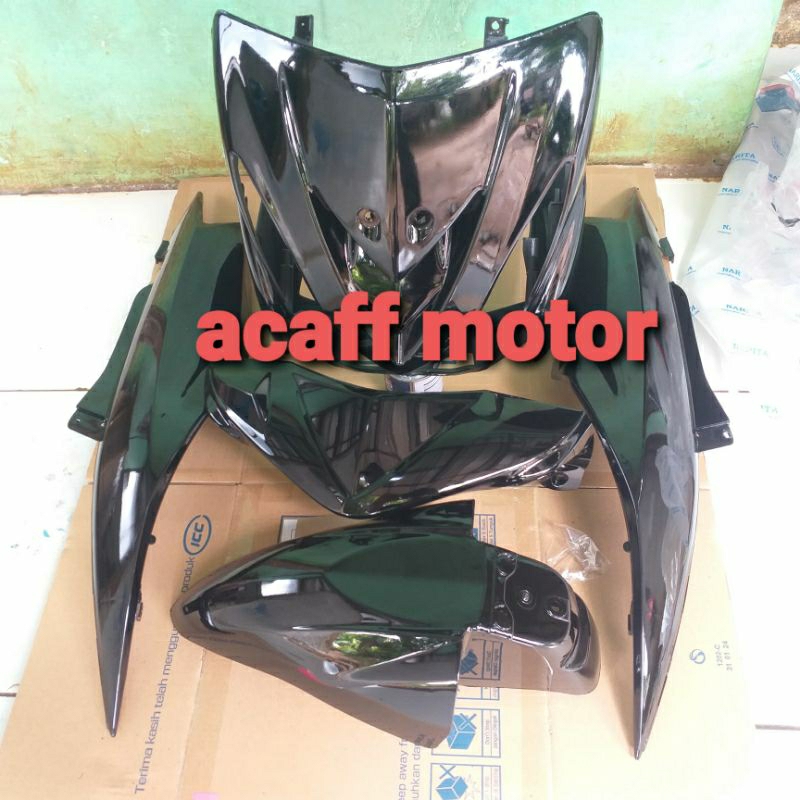 Jual cover full body halus yamaha mio soul karbu warna hitam | Shopee ...