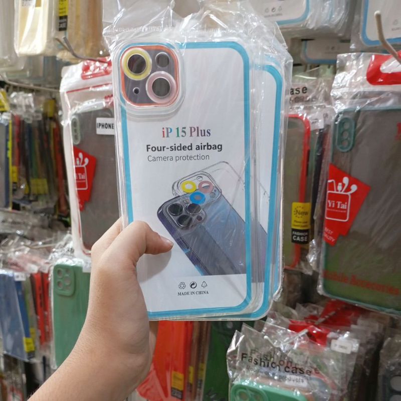 Jual Cace Cassing iP 15 Plus Casing Bening Transparan + Pelindung ...