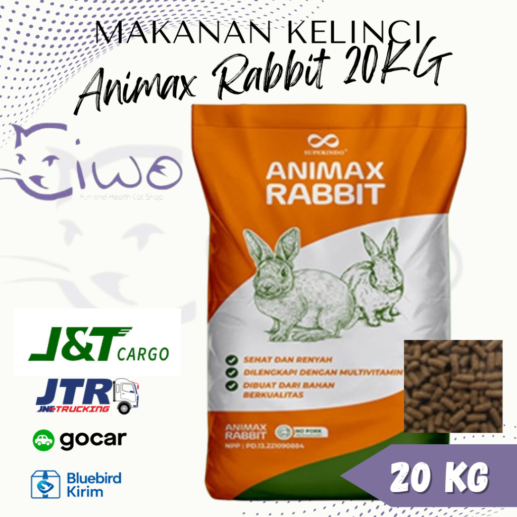Jual KHUSUS EKSPEDISI Makanan Kelinci ANIMAX Rabbit Food 20 Kg 20KG ...