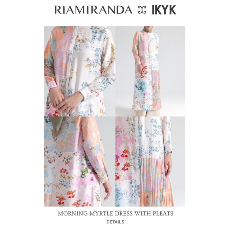 Jual MORNING MYRTLE DRESS WITH PLEATS RIA MIRANDA X IKYK | Shopee Indonesia