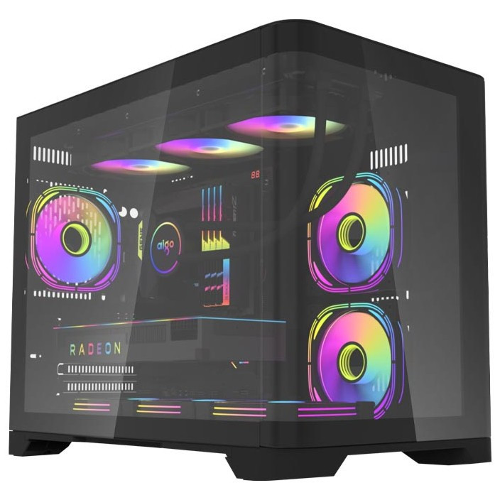Jual AIGO ARC1 BLACK AQUARIUM FISH TANK MICRO ATX MINI TOWER PC CASE ...