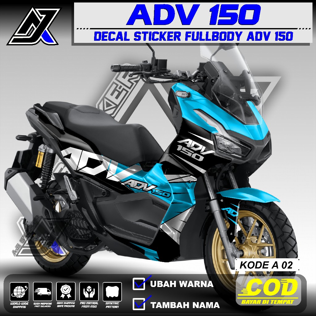 Jual (COD)TERKAIT Decal ADV 150 Fullbody - Striping ADV 150 Desain ...