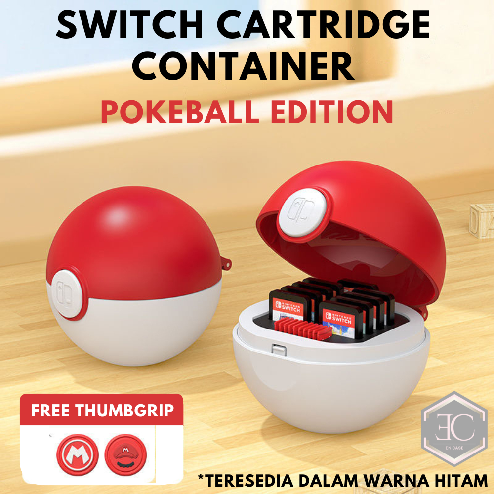 Jual Nintendo Switch Cartridge Case Gamecard Holder Pokeball Game Card ...