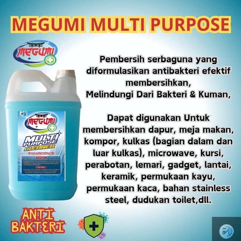 Jual MEGUMI MULTI PURPOSE CLEANER 1L | Shopee Indonesia