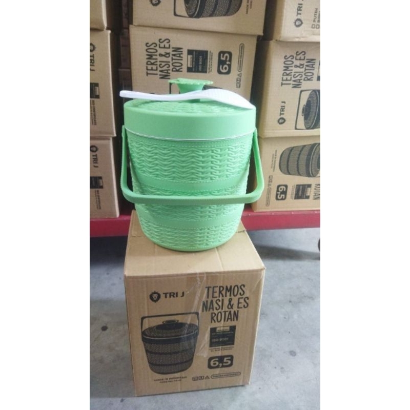 Jual RICE BUCKET TRI J /TERMOS NASI TRI J 6,5 LITER | Shopee Indonesia