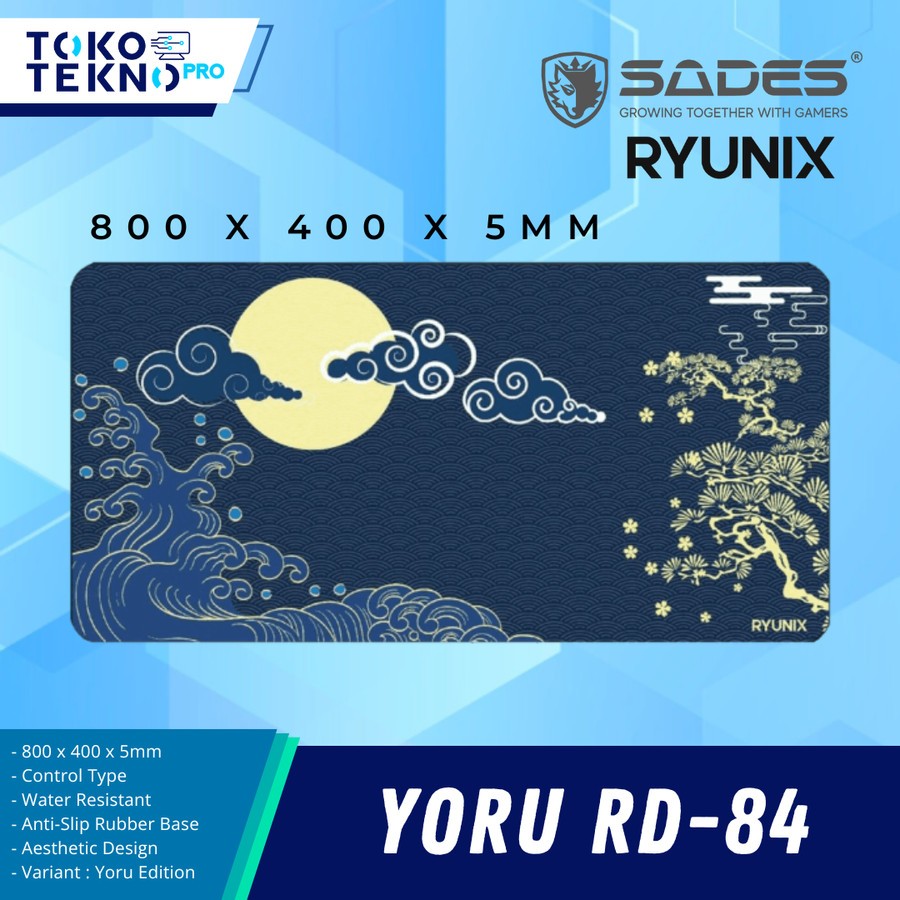 Jual Sades Ryunix RD-84 Yoru DeskmatControl Type Mousepad Gaming ...