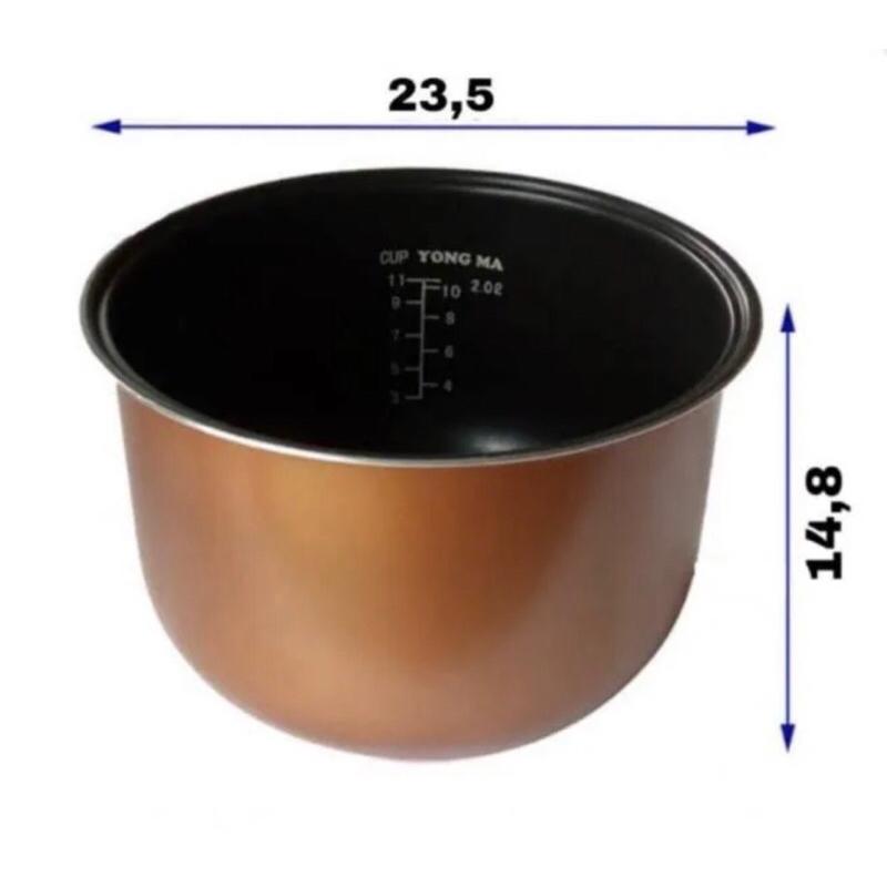 Jual Panci Magic Com Inner Pot Yong Ma 2L Non Wing Eco Ceramic Buat ...