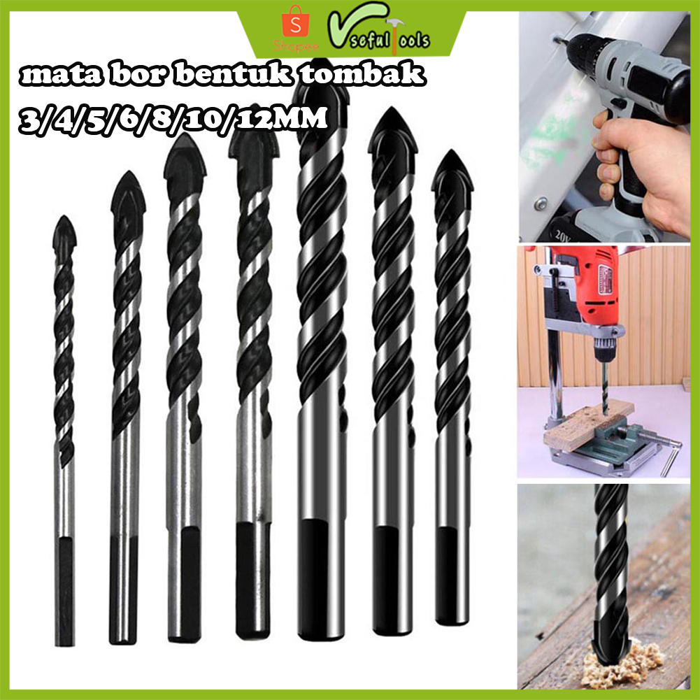 Jual Usefultools 7PCS MATA BOR TOMBAK KACA KERAMIK GRANIT PORSELIN KACA ...