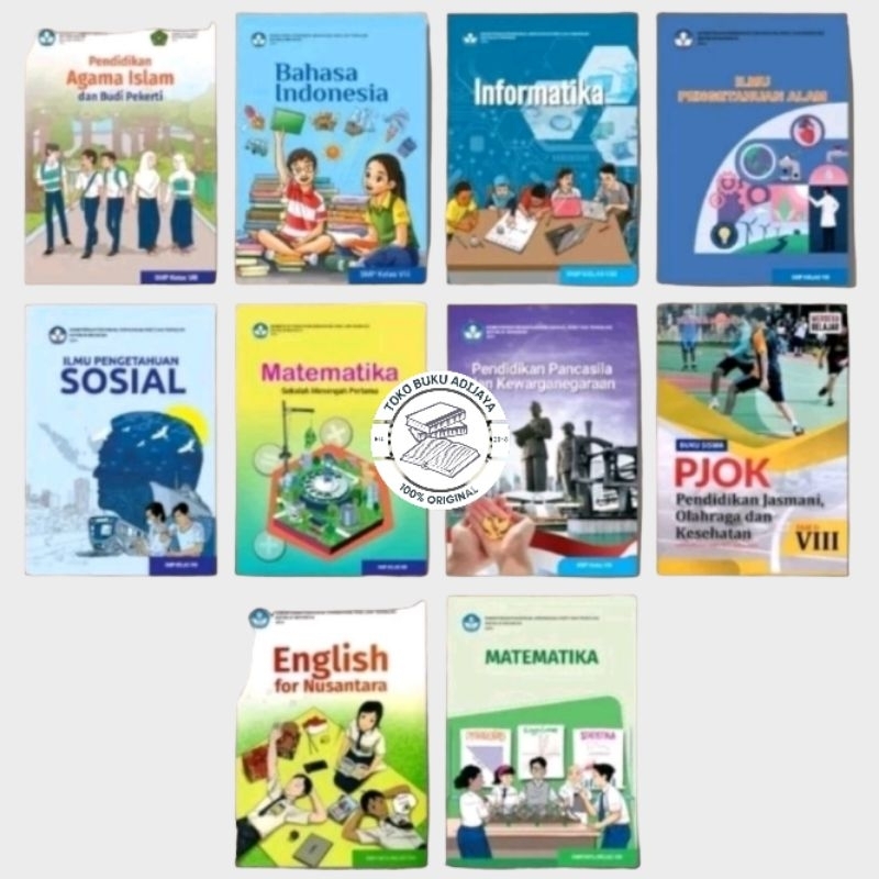 Jual Buku Paket Kurikulum Merdeka SMP Kelas 8 VIII Diknas Kemendikbud - Matematika Bahasa ...