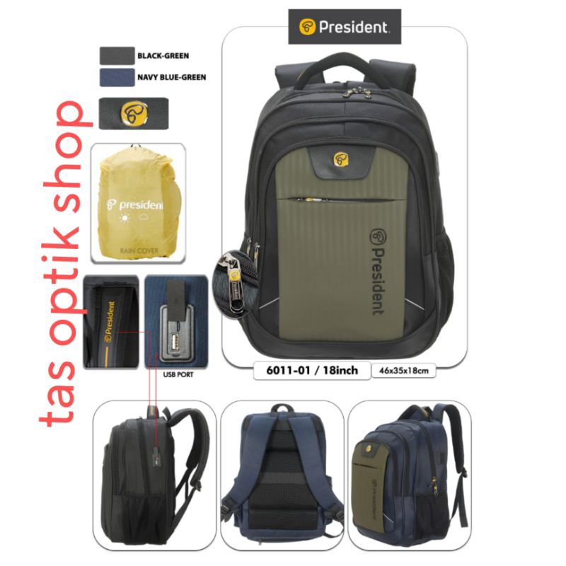 Jual tas ransel president 6011 original | Shopee Indonesia