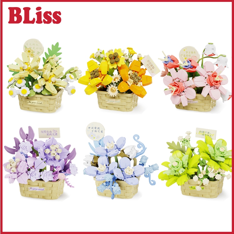 Jual BLiss Block Building Tanaman Pot Bricks Keranjang bunga Pot Bunga ...