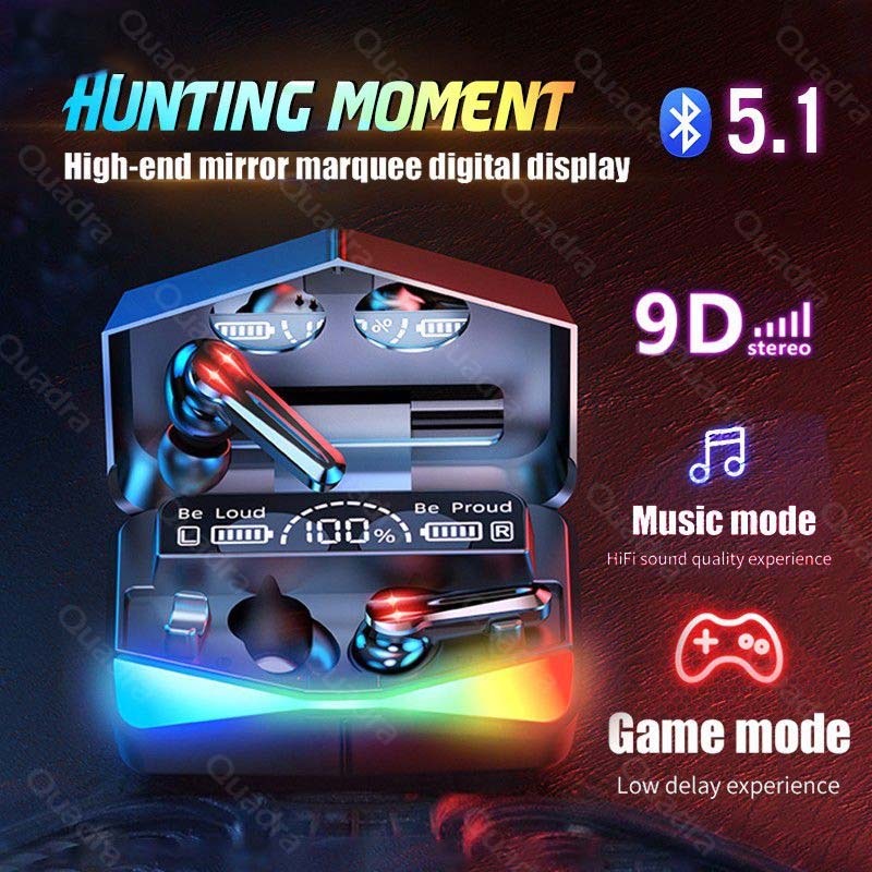 Jual M28 TWS Earphone Bluetooth with Mic HiFi Stereo Headset Gaming ...