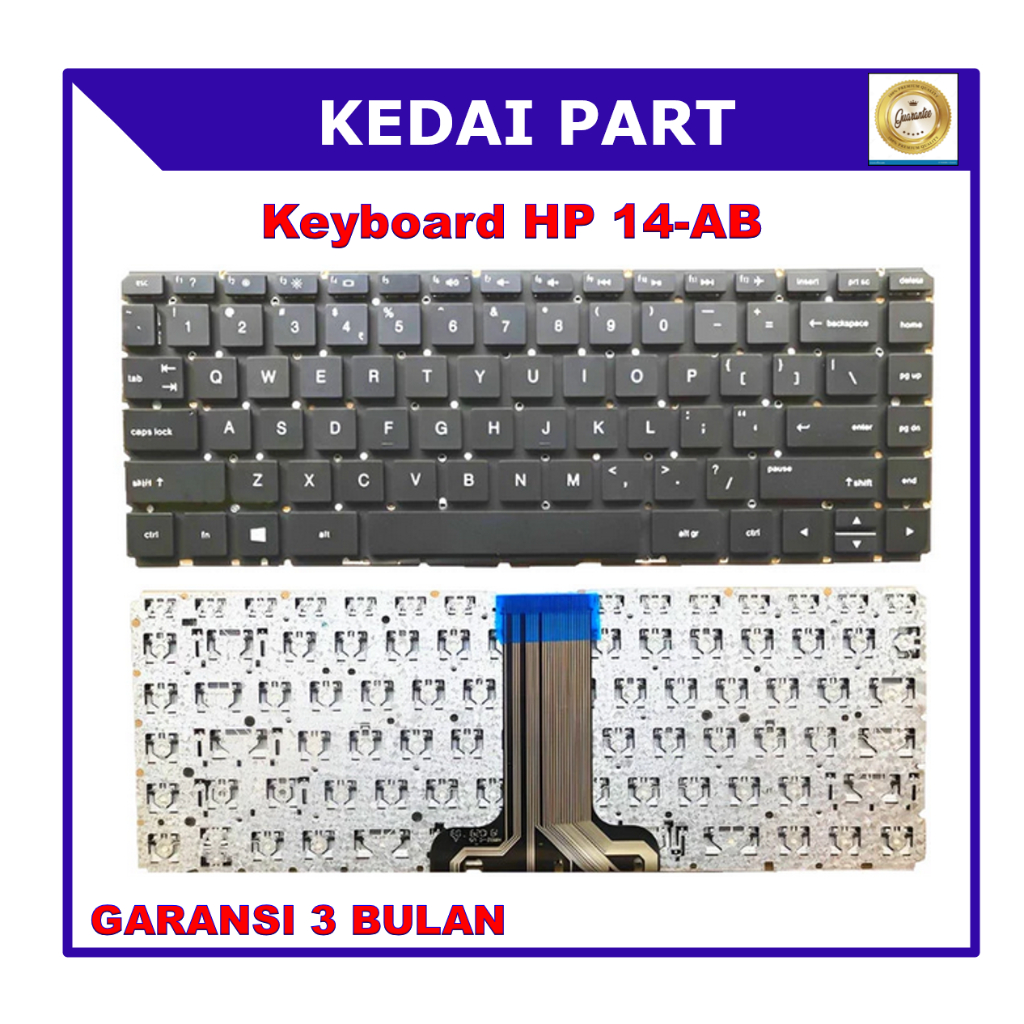 Jual KEYBOARD LAPTOP HP 14-AB 14-BW015 HP 14-BW017AU 14-BW501AU HP 240 ...