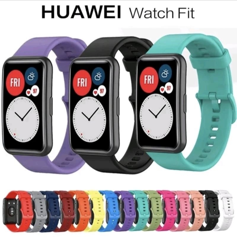 Jual Strap Silicone / Tali jam Huawei Watch Fit / Fit Elegant / Fit ...