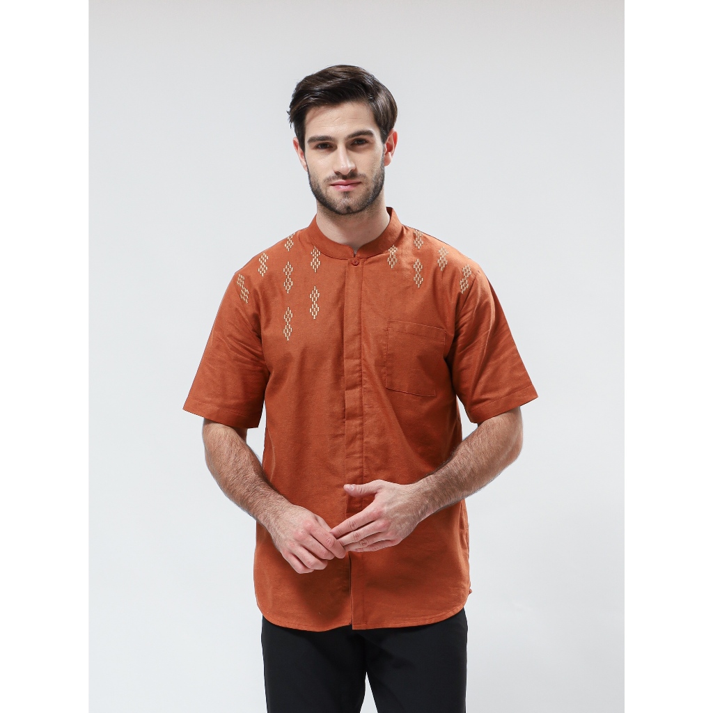 Jual LOA STUDIOS - SAMIR Baju Koko Pria - SAMIR Kemeja Koko Bordir Pria ...