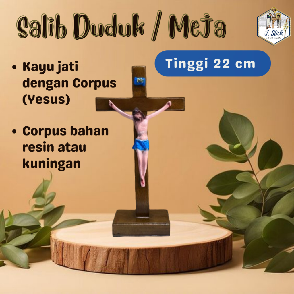 Jual SALIB DUDUK / MEJA, KAYU JATI dengan CORPUS, 22 cm | Shopee Indonesia