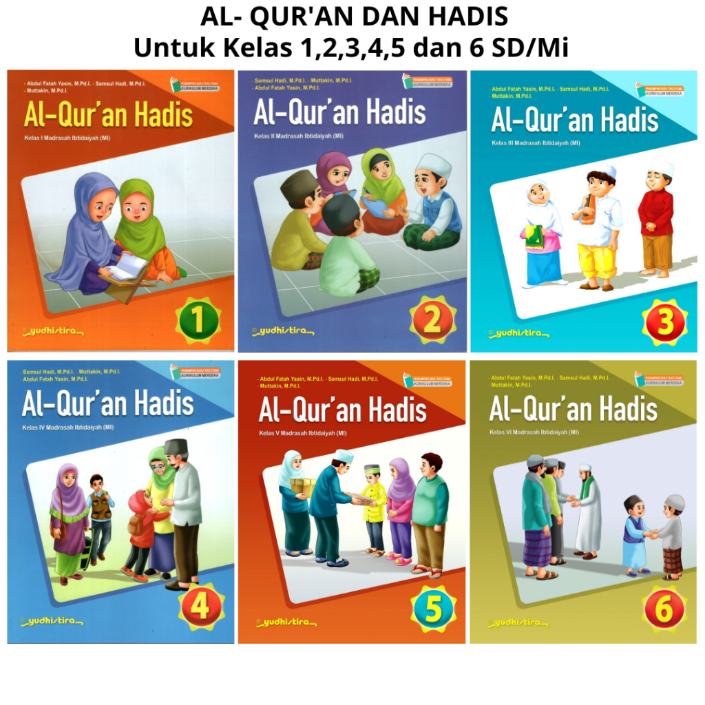 Jual YUDHISTIRA - Buku Pelajaran Al-Quran Hadis Kelas 1,2,3,4,5 & 6 SD/MI KURIKULUM MERDEKA ...