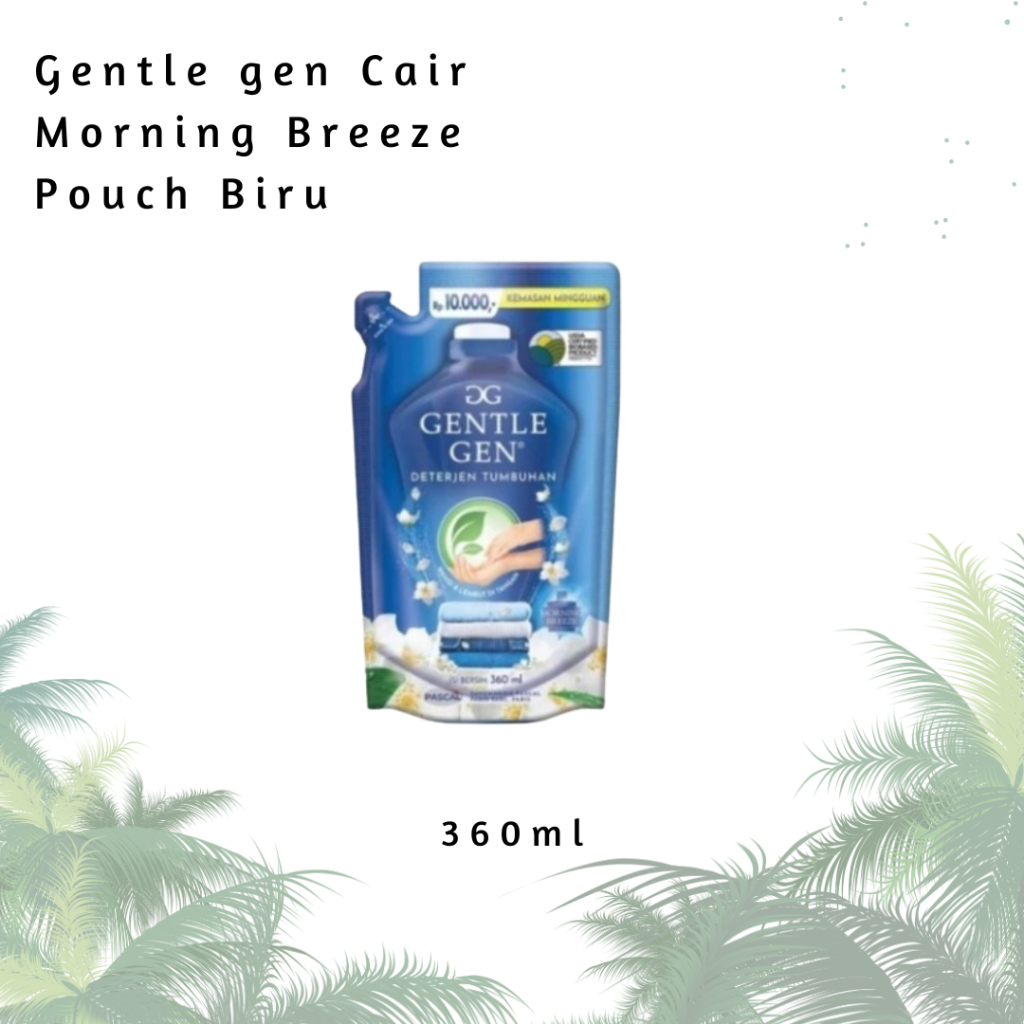 Jual Gentle Gen Morning Breeze Refill Pouch 360ml detergent Cair ...