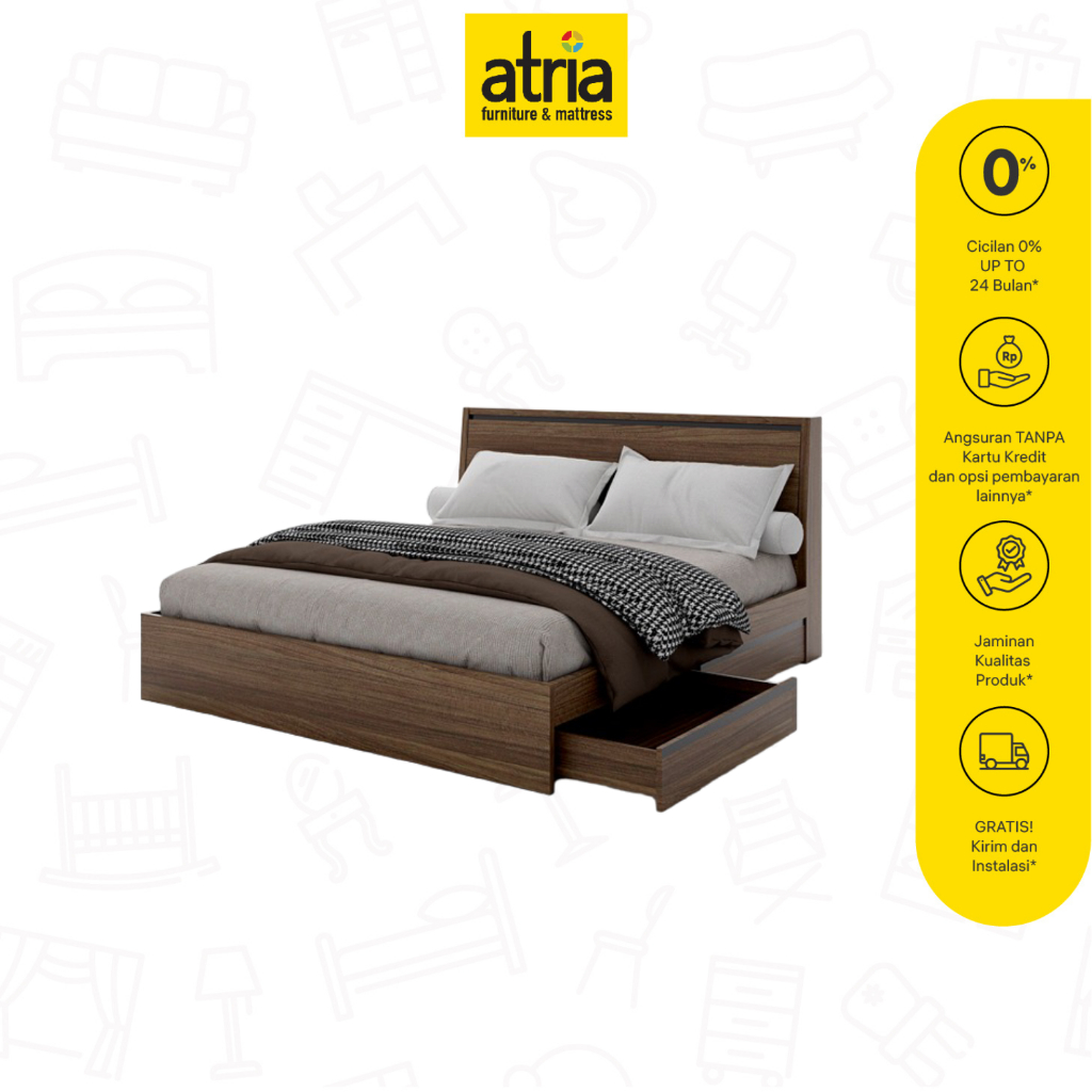Jual Atria Valda Tempat Tidur Dengan Laci Penyimpanan Ukuran King ...