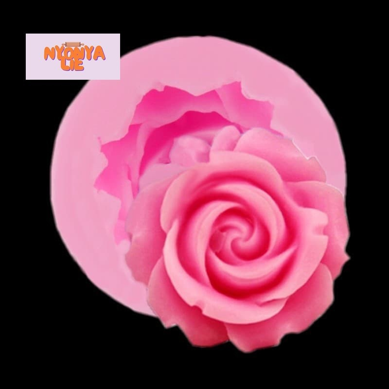 Jual CSP36 Cetakan Silikon Mould Bunga Mawar Coklat Gula Cake Garnish ...