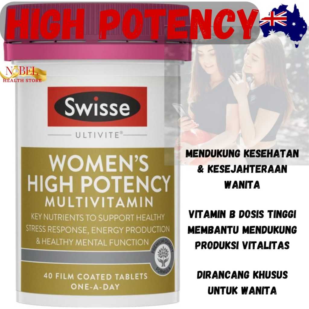 Jual swisse women high potency ultivite power multivitamin 40 tablets | Shopee Indonesia