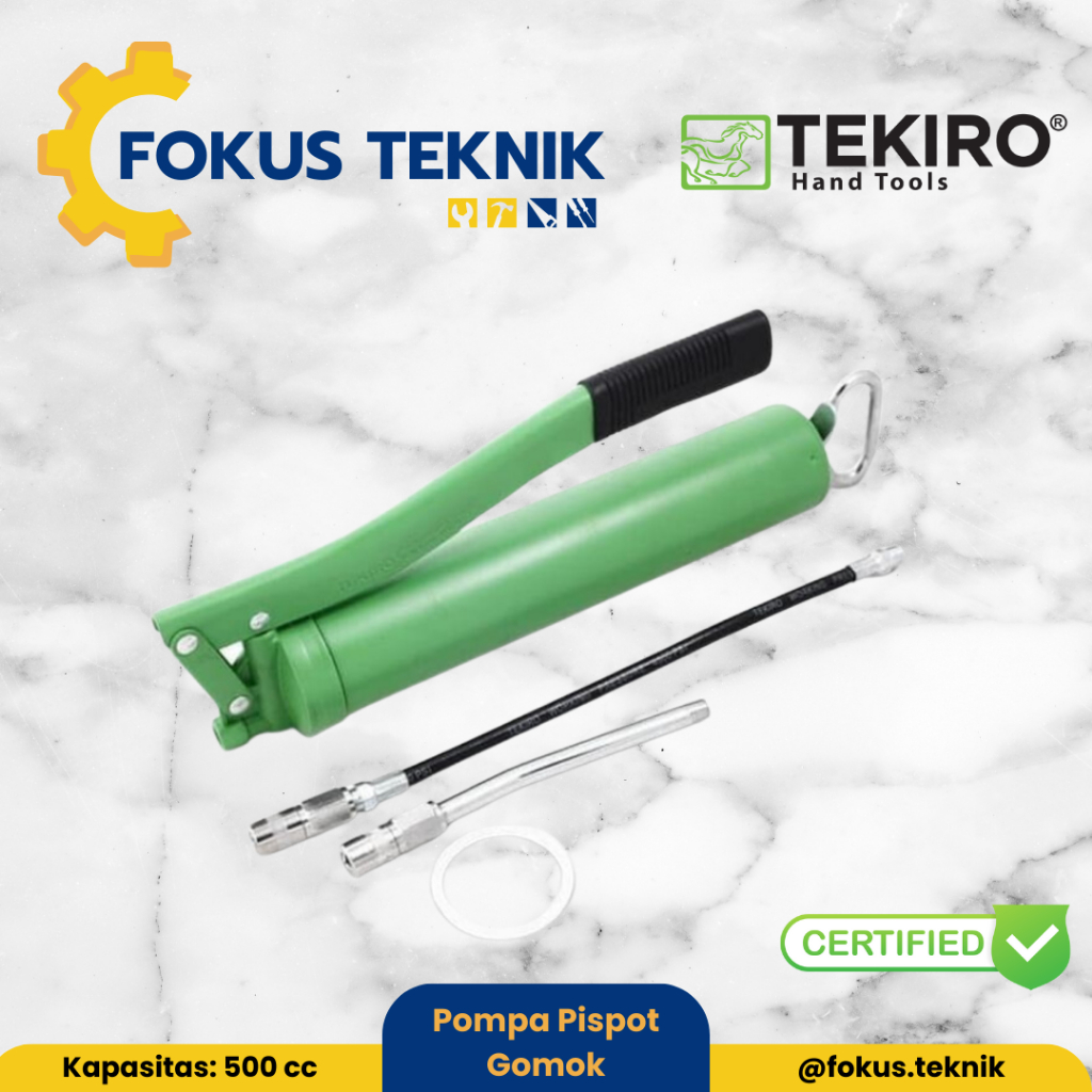 Jual pompa gemuk mini 500 cc tekiro high pressure grease gun | Shopee ...