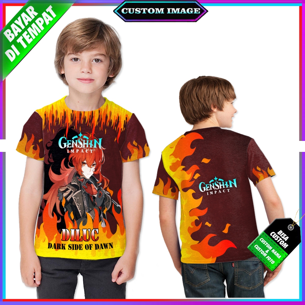 Jual Jual Baju Anak GENSHIN IMPACT Keren - Pakaian Anak Gamer Karakter ...