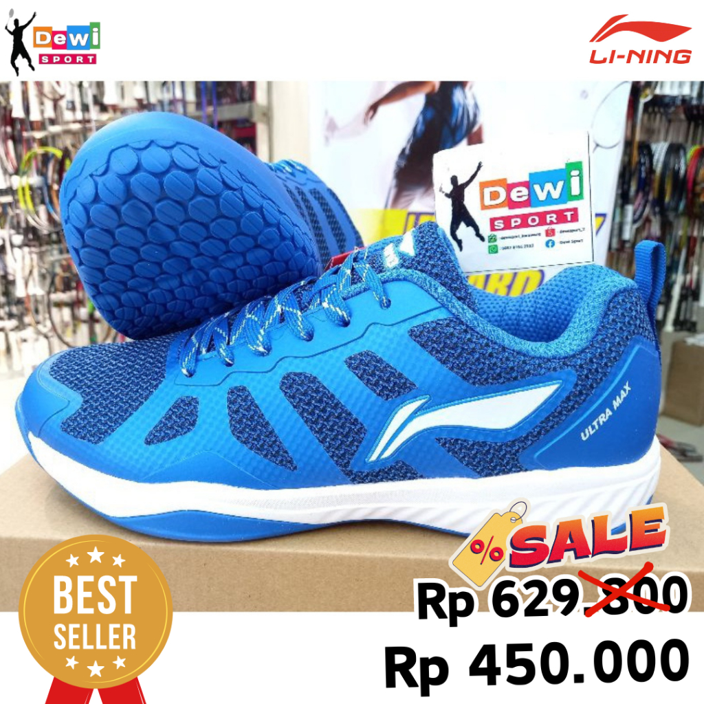 Jual PROMO!!! SEPATU BADMINTON LI-NING ULTRAMAX | Shopee Indonesia