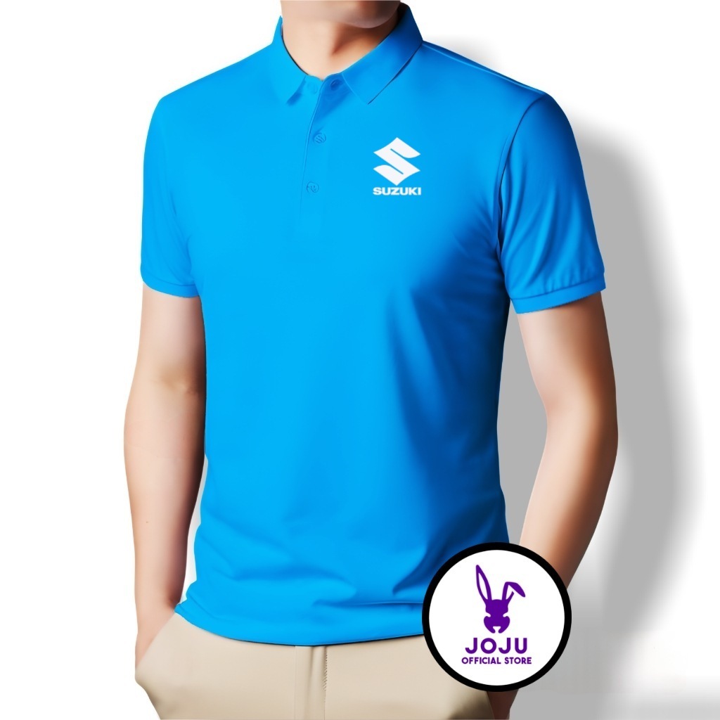 Jual JOJU Wangki Polo T-Shirt Pria Kerah Polos Logo SUZUKI | Shopee ...