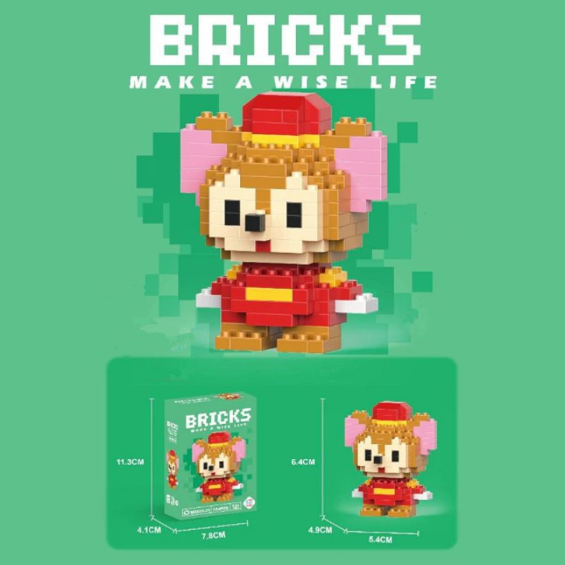 Jual Bricks Karakter Mainan Menyusun Nano Blok Permainan Anak Edukatif ...