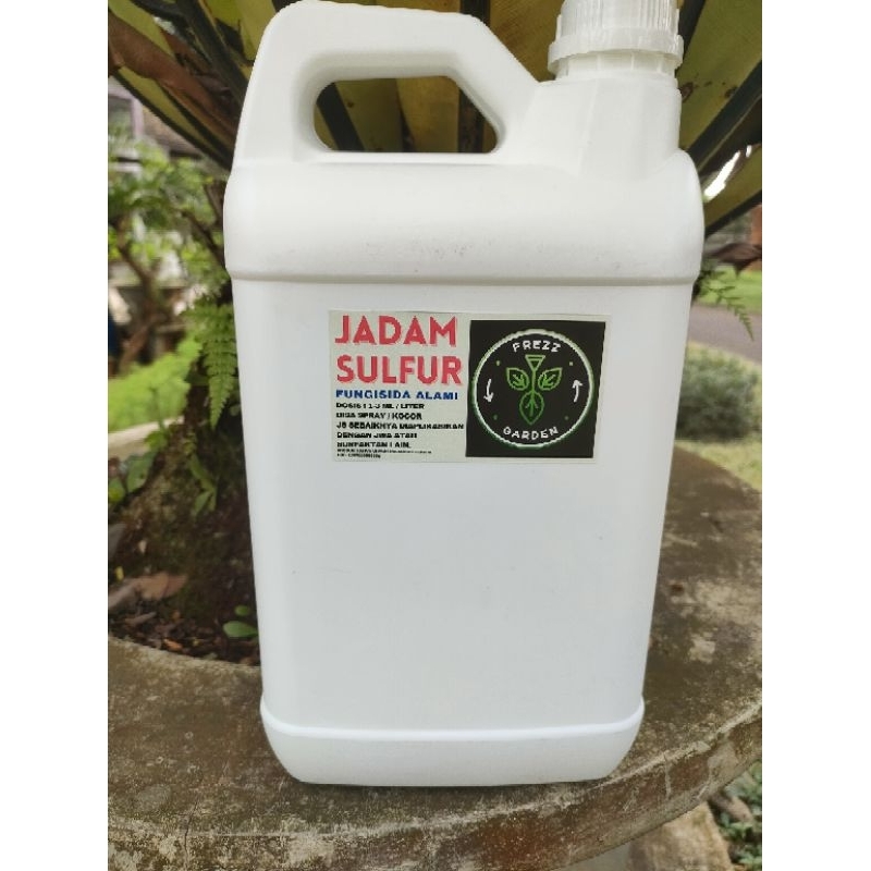 Jual JADAM SULFUR FUNGISIDA DAN INSEKTISIDA ALAMI FULL MINERAL KEMASAN 5 LITER | Shopee Indonesia