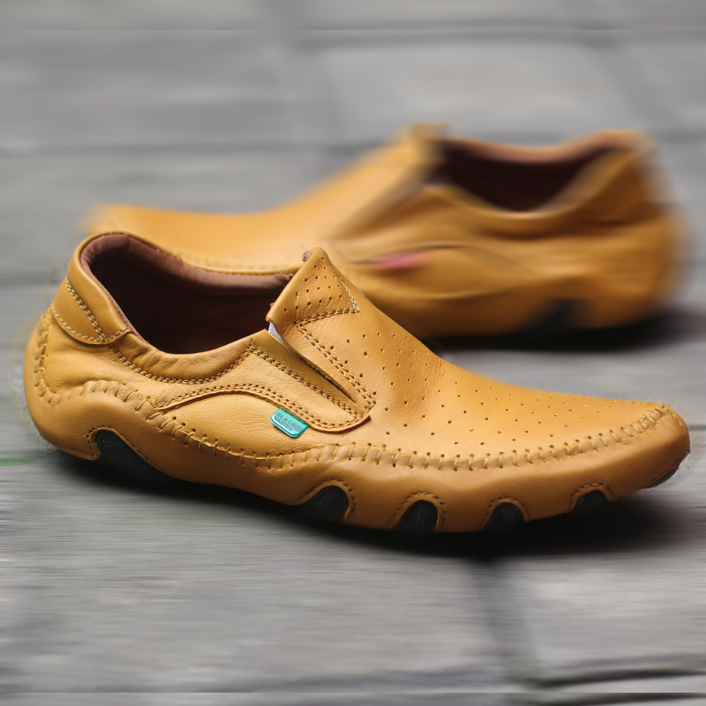 Jual BLACK MASTER Sepatu Slip On Slop Pria Kulit Inzaghi Sepatu Kerja ...