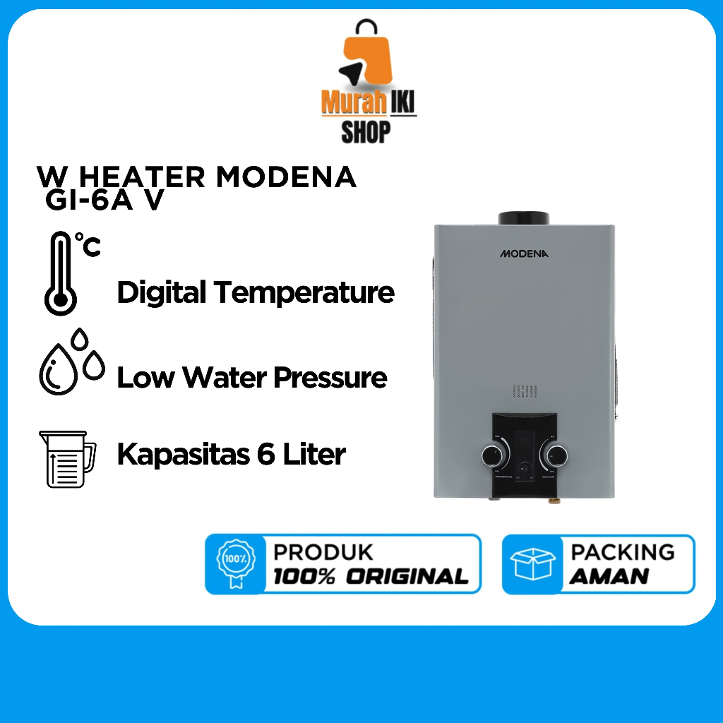 Jual WATER HEATER MODENA GI-6A V,WATER HEATER MODENA GI-0631L | Shopee ...