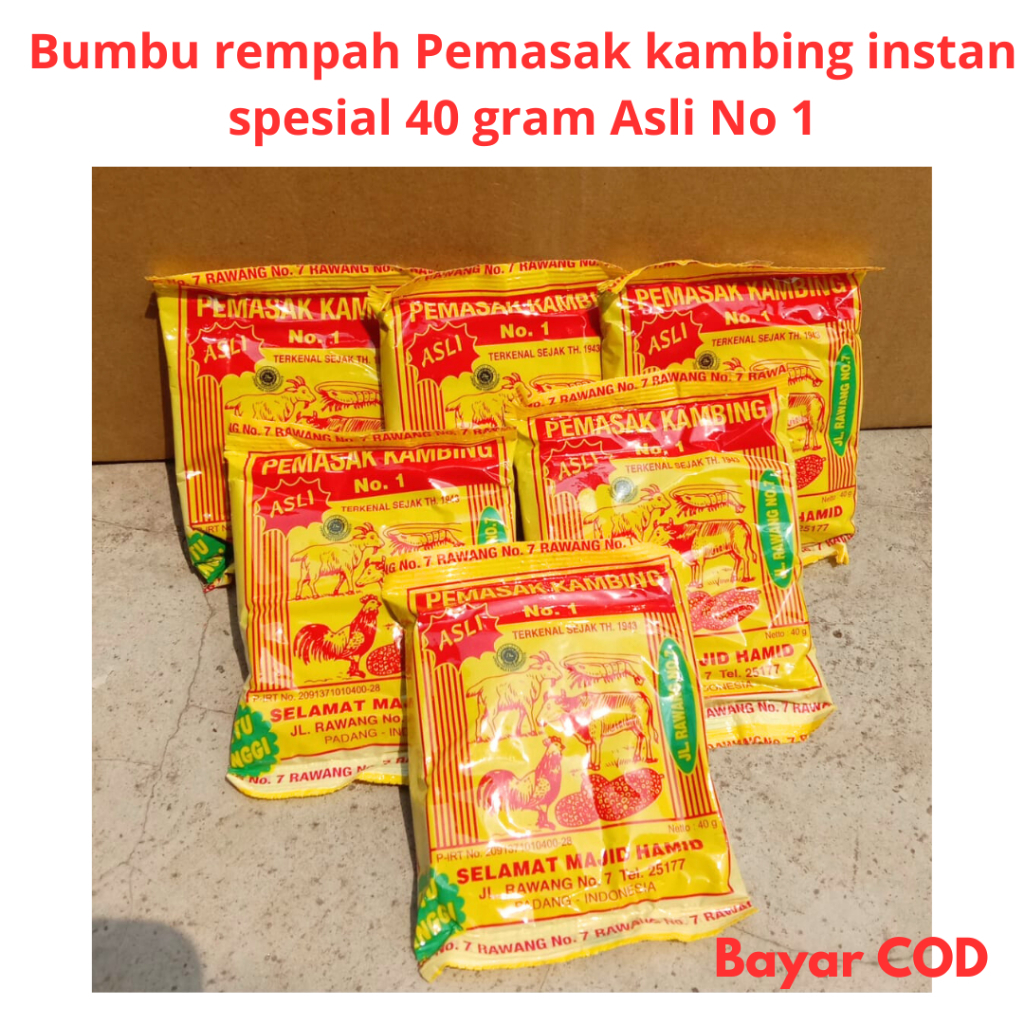 Jual Bumbu rempah pemasak kambing Asli Selamat Majid Hamid No 1 citra ...