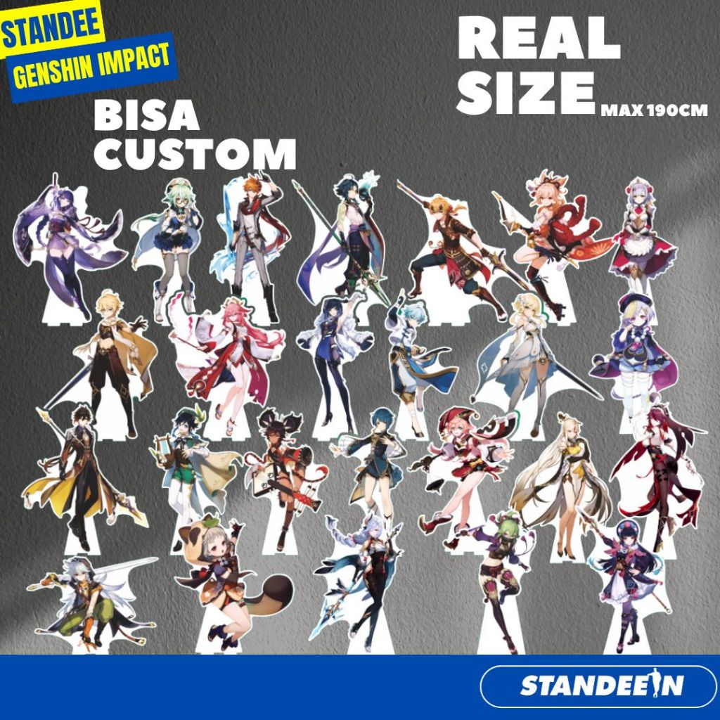 Jual Standee Anime Genshin Impact/ Anime Standee Figure Genshin Impact ...