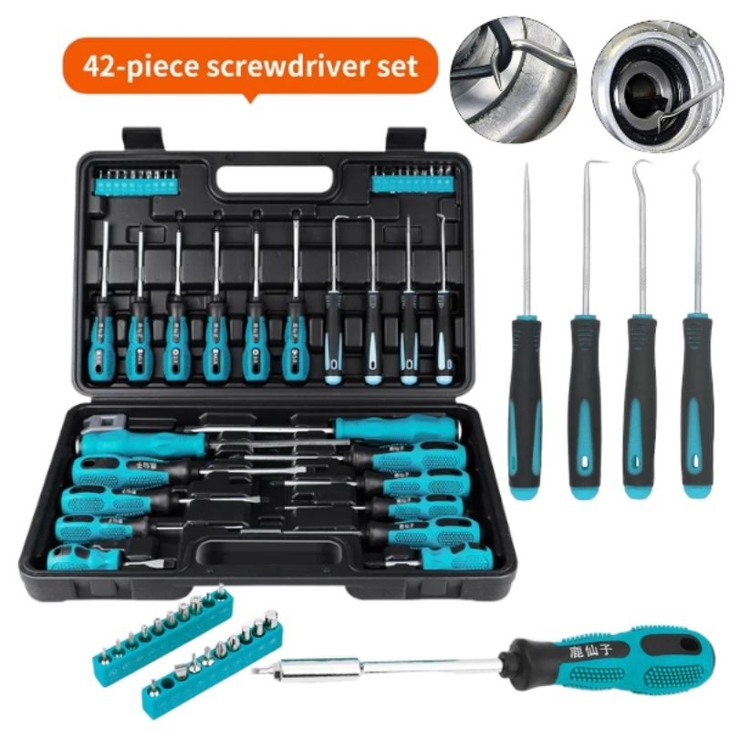 Jual Set Obeng Universal 42 in 1 Magnetic Bits Screwdriver Obeng ...