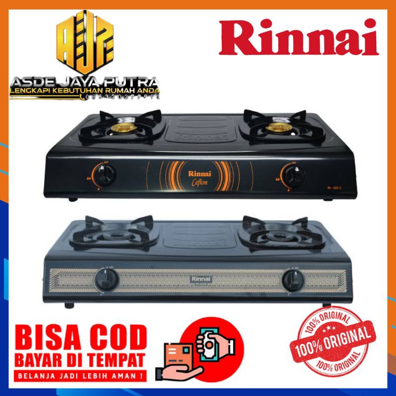 Jual Kompor Gas Rinnai 2 Tungku RI-522C/RI-522S | Shopee Indonesia