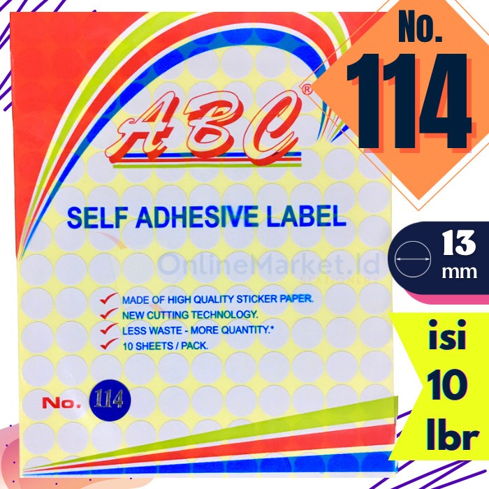 Jual Stiker Label 114 / STICKER ( self adhesive ) | Shopee Indonesia