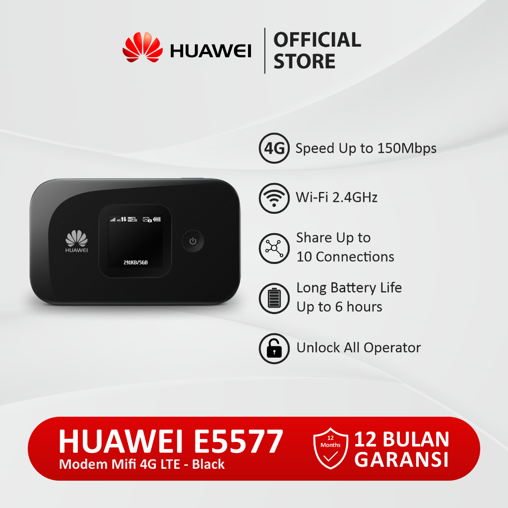 Jual Huawei E5577 Travel Wifi Modem Mifi 4G High Speed Data Unlock ...