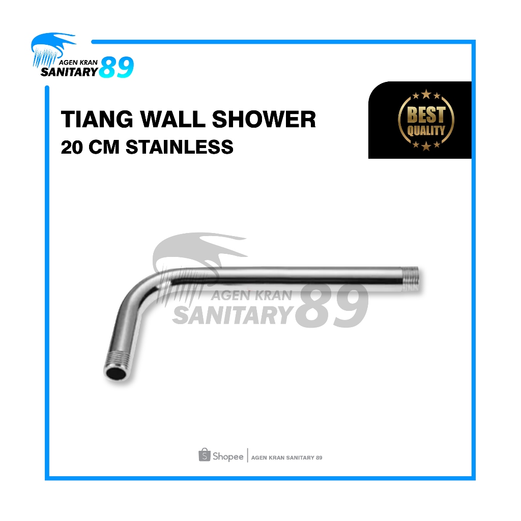Jual TIANG WALL SHOWER 20 CM STAINLESS,TIANG WALL SHOWER 1/2 INC ...