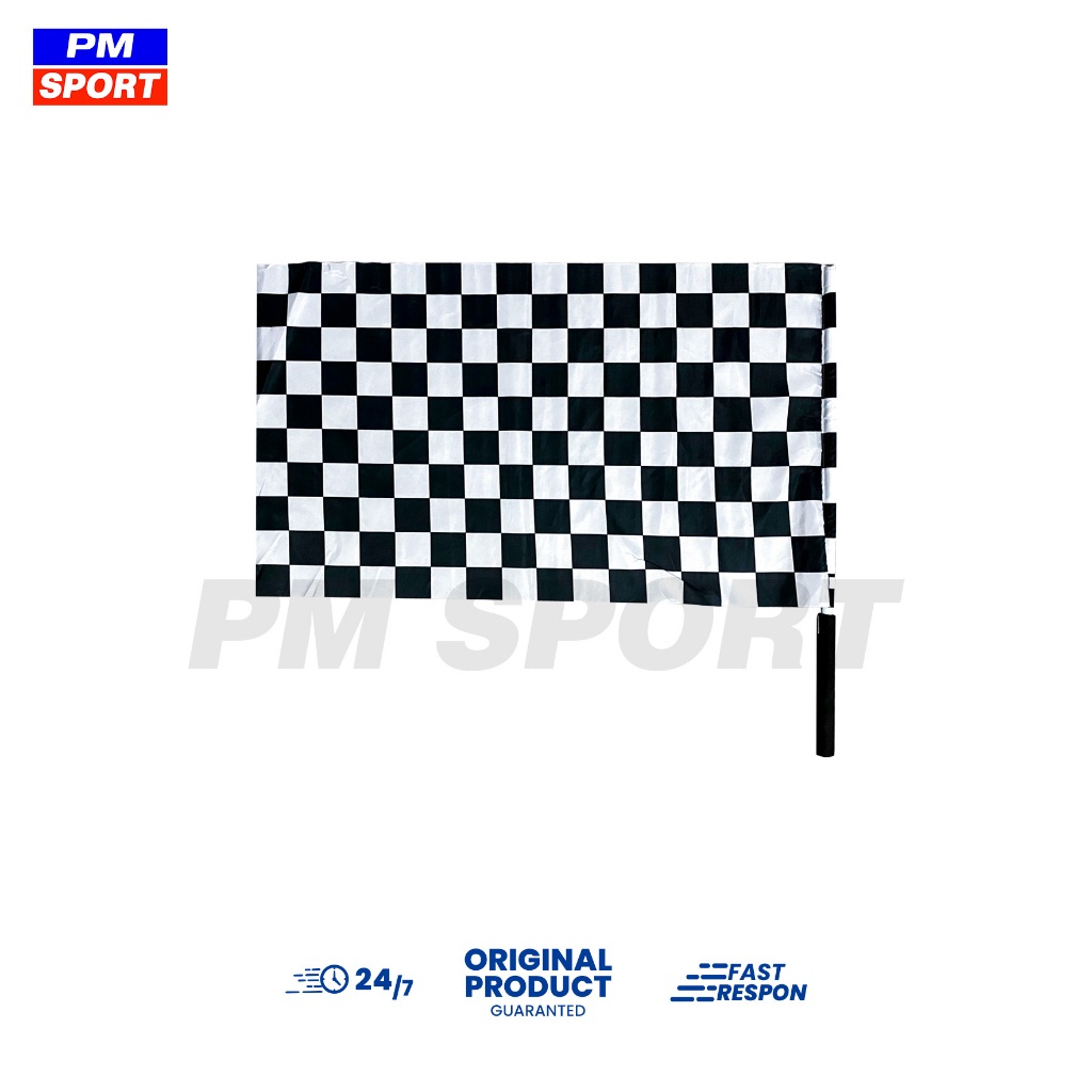 Jual BENDERA START / FINISH STARTING FLAG RACE BALAPAN CATUR HITAM ...
