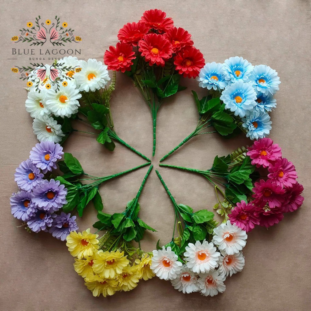 Jual Artificial Spring Daisy x6 Bunga Carnation Bunga Artificial Bunga ...