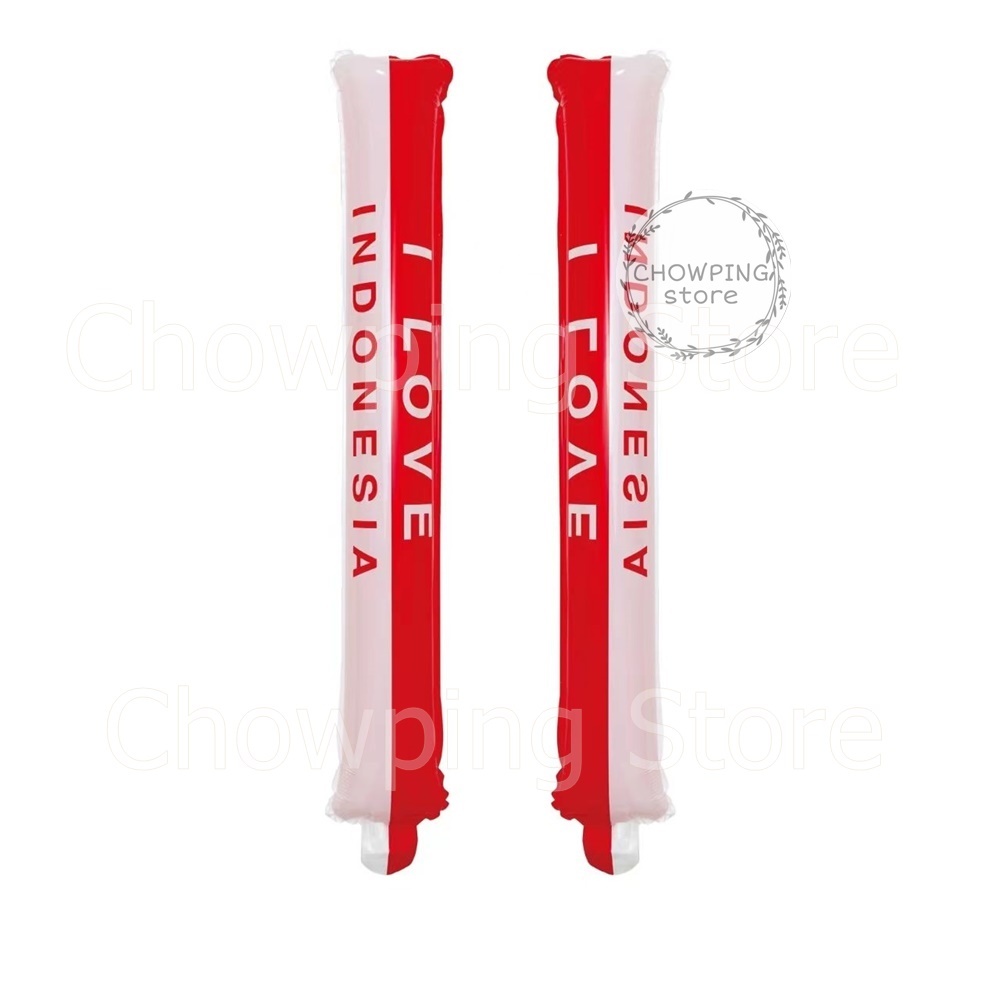 Jual Balon Tepuk Suporter Balon Stik Panjang Merah Putih HUT RI I Love ...