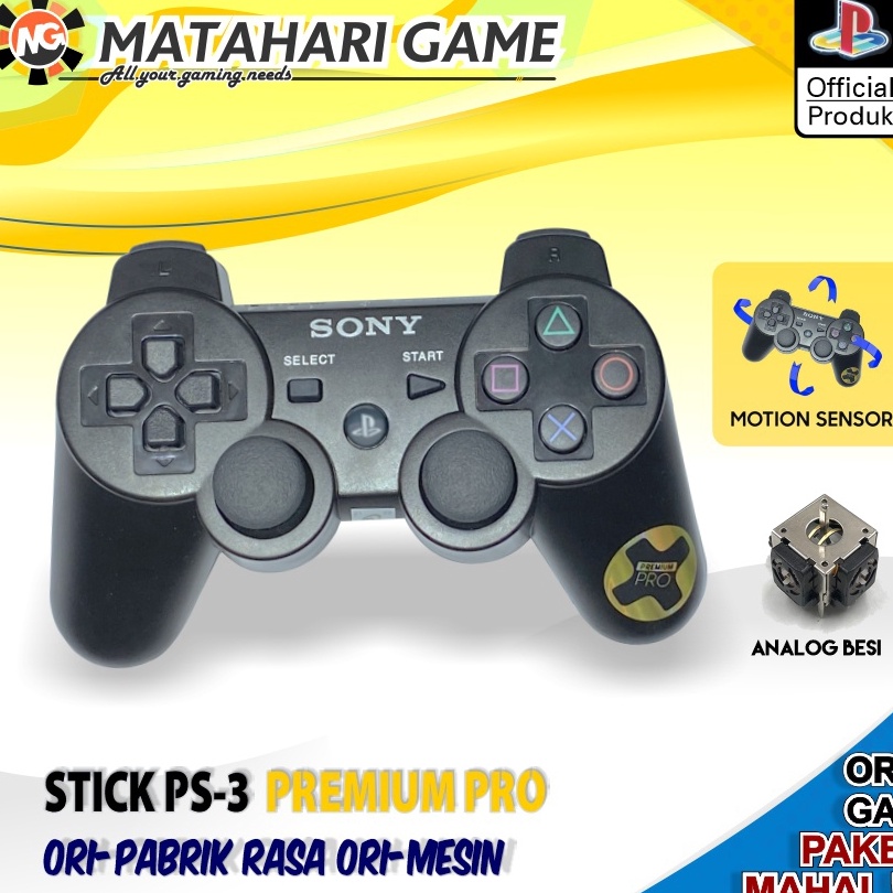 Jual LANGSUNG KIRIM STICK STIK PS3 SIXAXIS MOTION SENSOR PREMIUM PRO DS3 HITAM ORIPABRIK ...