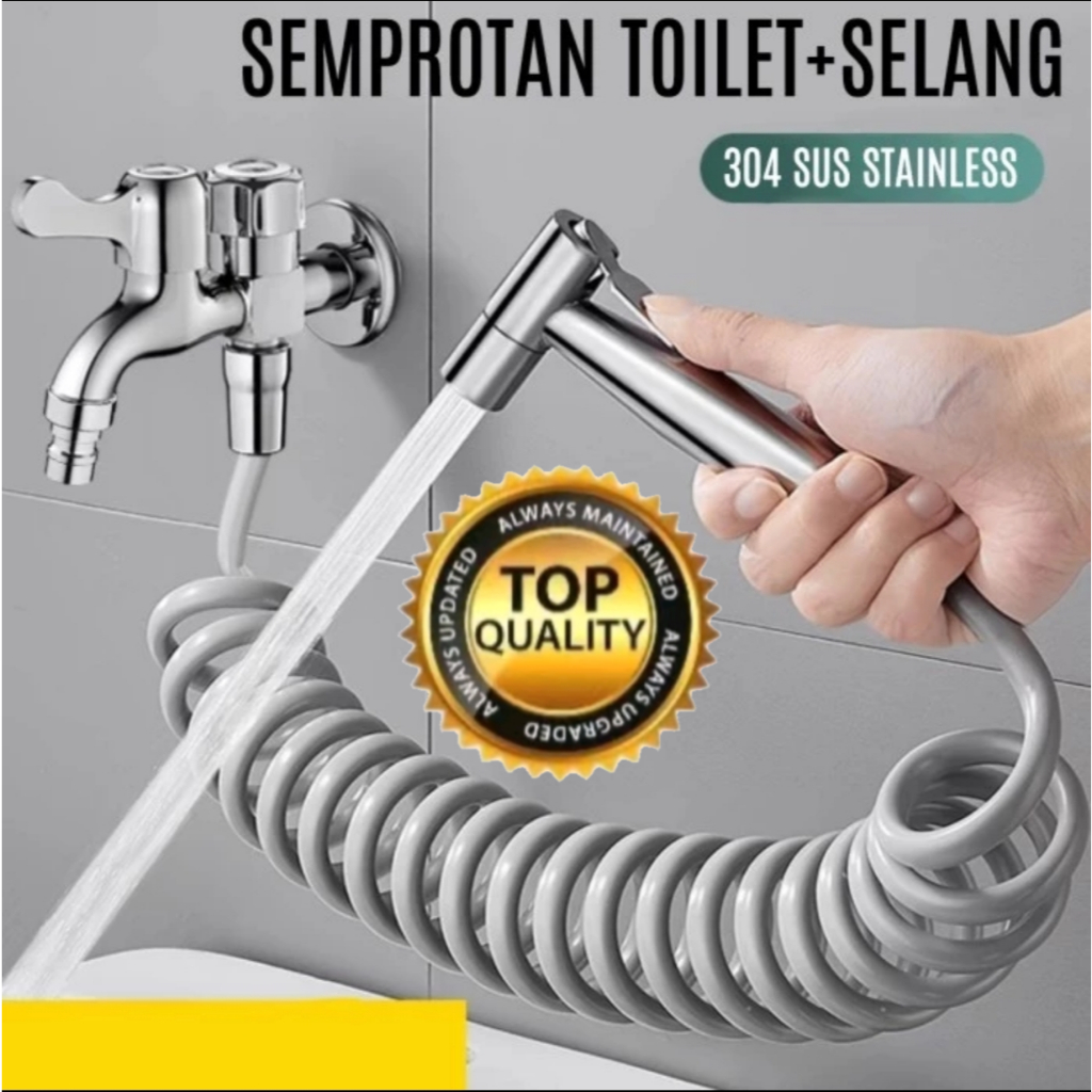 Jual Jet shower toilet closet / shower cebok kloset kamar mandi R019 / jet shower bidet ...