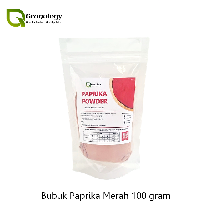 Jual Paprika Bubuk / Pure Bell Pepper Powder (100 gram) by Granology ...
