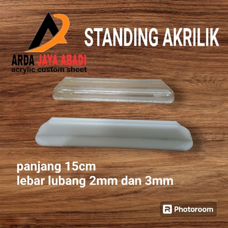 Jual Stand akrilik 15cm tatakan akrilik acrylic standing penyangga ...