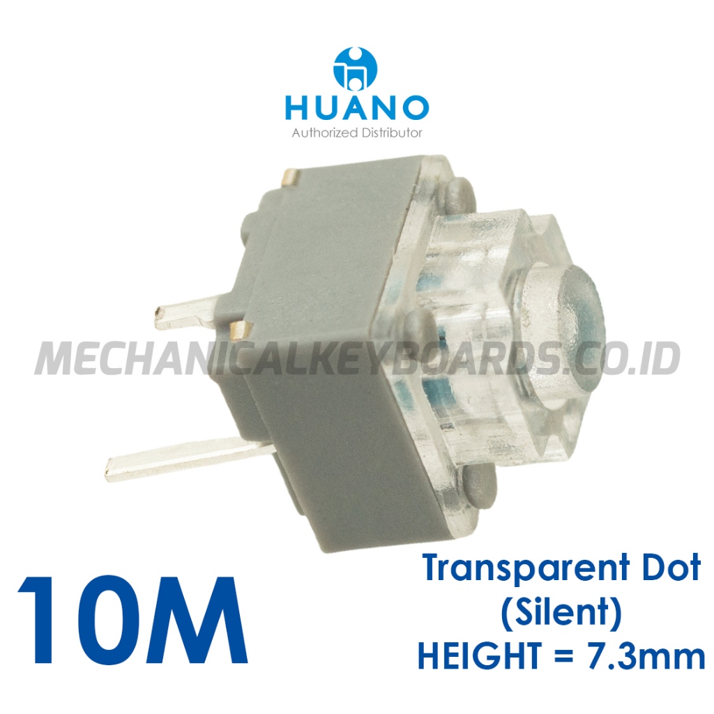 Jual Huano Silent Mouse Micro Switch (Transparent - 7.3mm) | Shopee ...