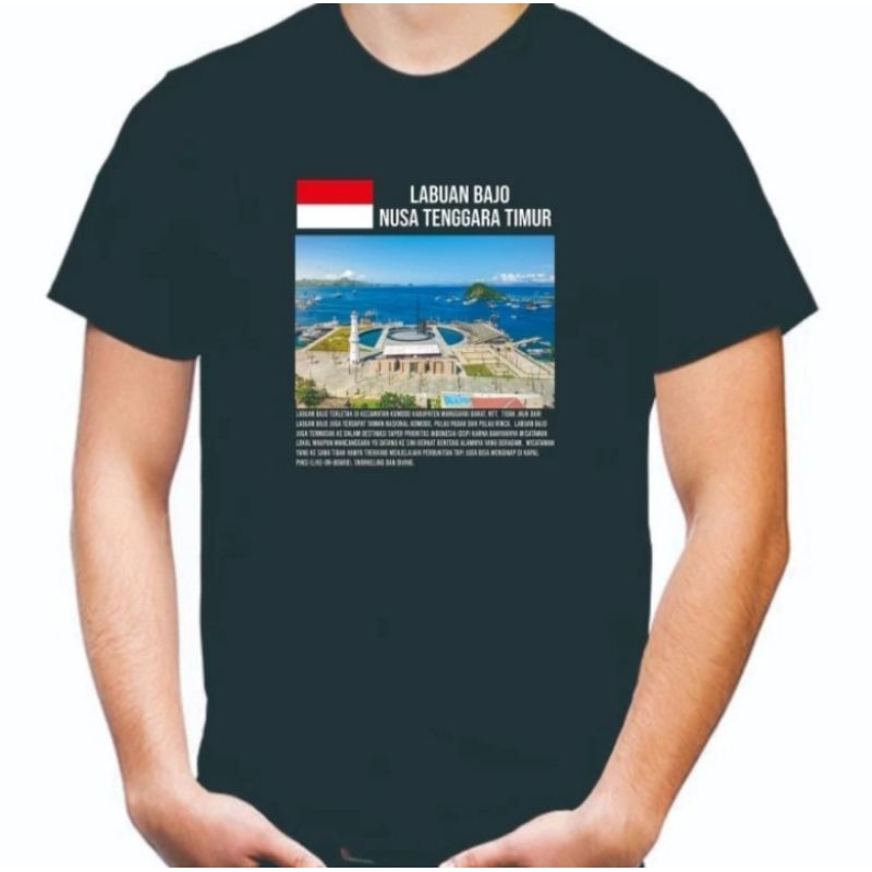 Jual Kaos T shirt jalan jalan liburan ke Labuan Bajo NTT, kaos distro ...