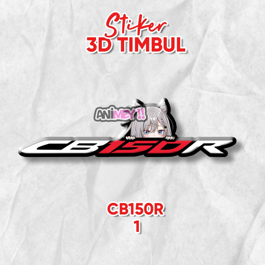 Jual Stiker Emblem 3D Timbul Anime Logo CB150R / Stiker Anime Resin ...